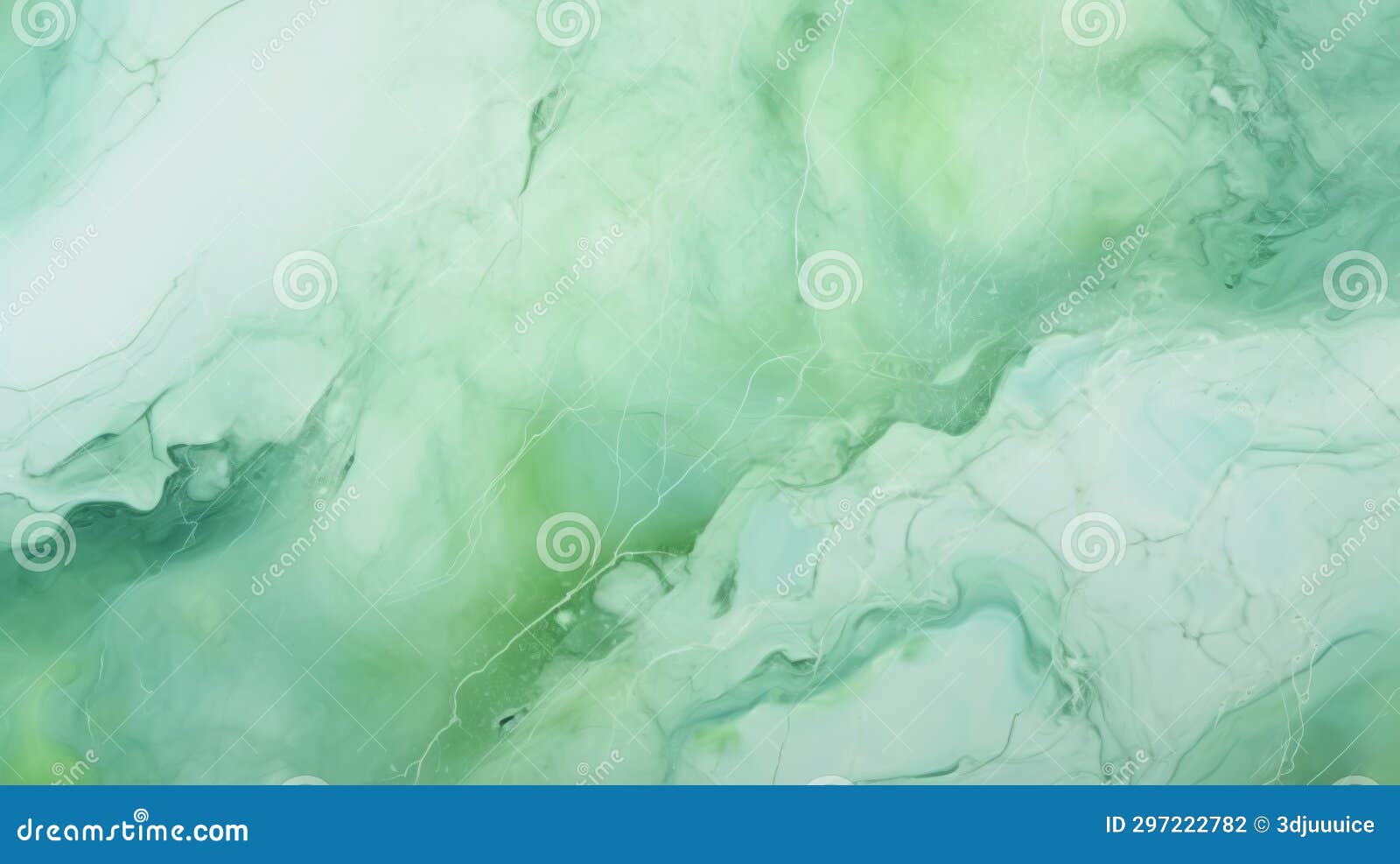 Mint Marble with Green Glass Horizontal Background. Stock Illustration ...