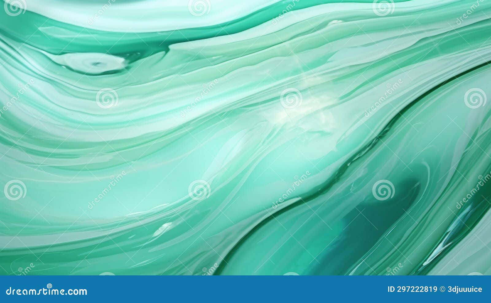 Mint Marble with Green Glass Horizontal Background. Stock Illustration ...