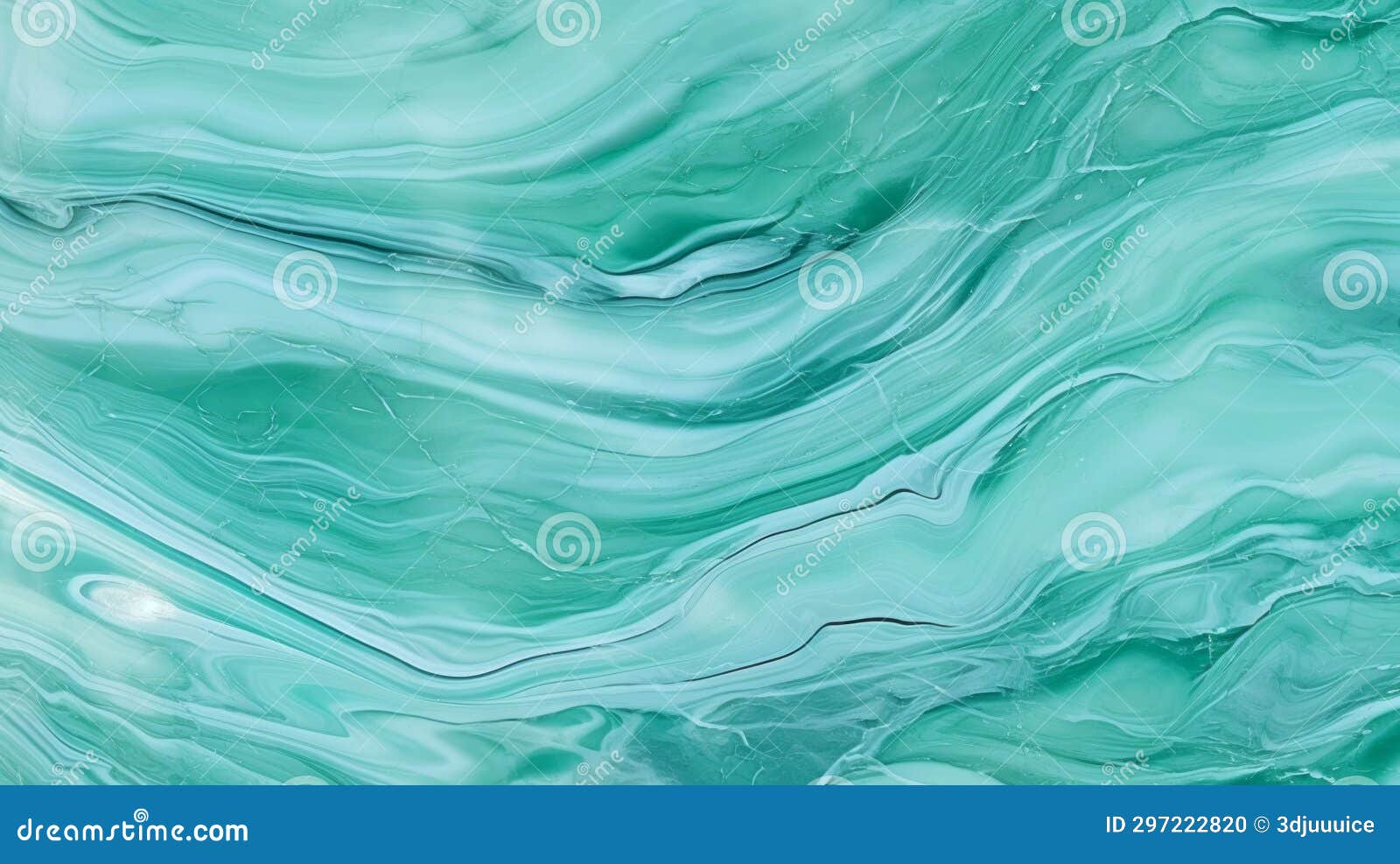 Mint Marble with Green Glass Horizontal Background. Stock Illustration ...