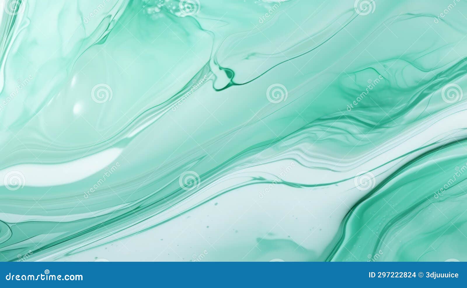 Mint Marble with Green Glass Horizontal Background. Stock Illustration ...