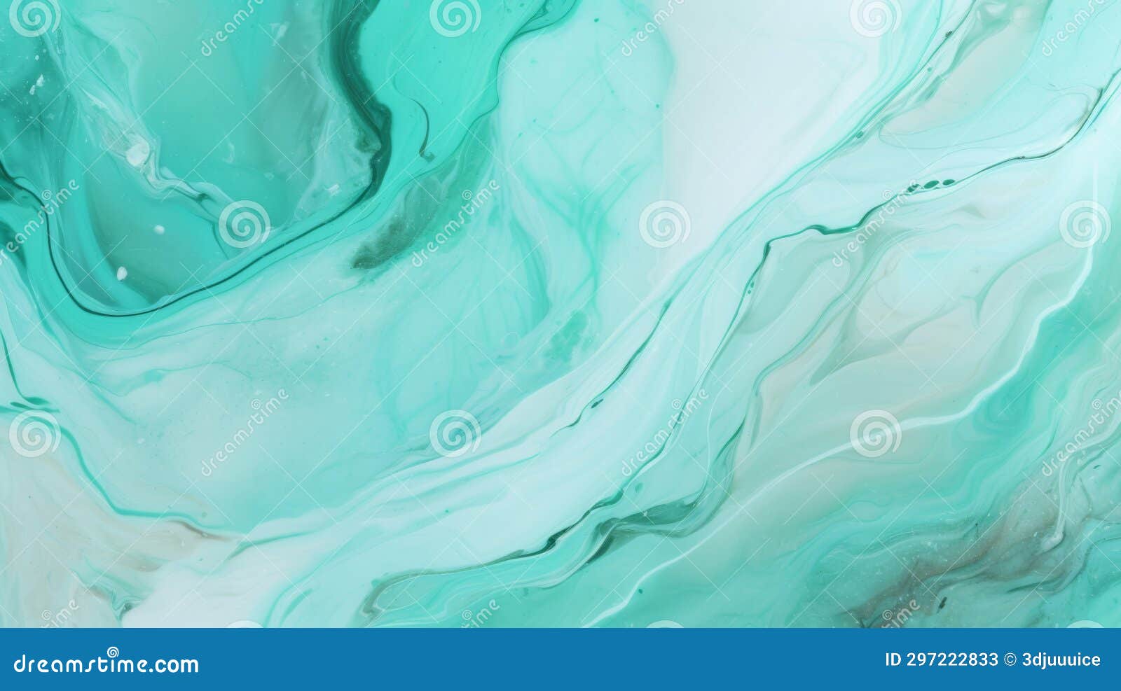 Mint Marble with Green Glass Horizontal Background. Stock Illustration ...