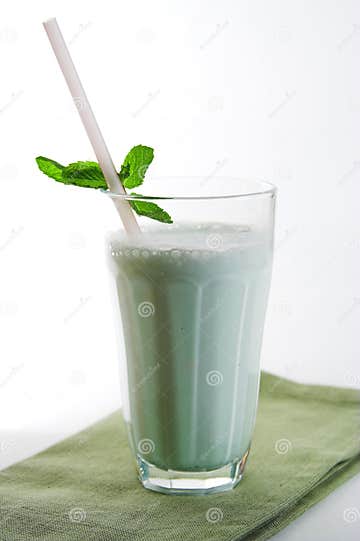 Mint milkshake stock image. Image of beverage, fast, milk - 511605