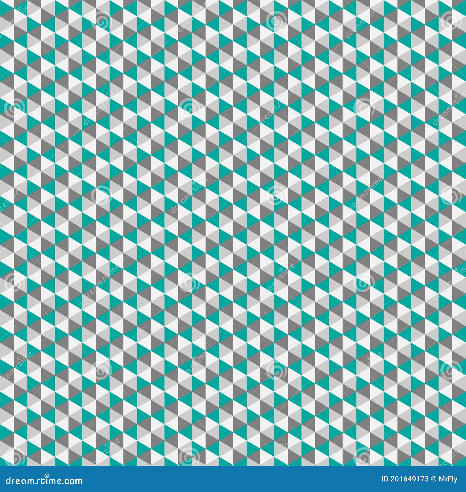Mint Seamless Unique Triangle Pattern, Vector Illustration Stock Vector ...