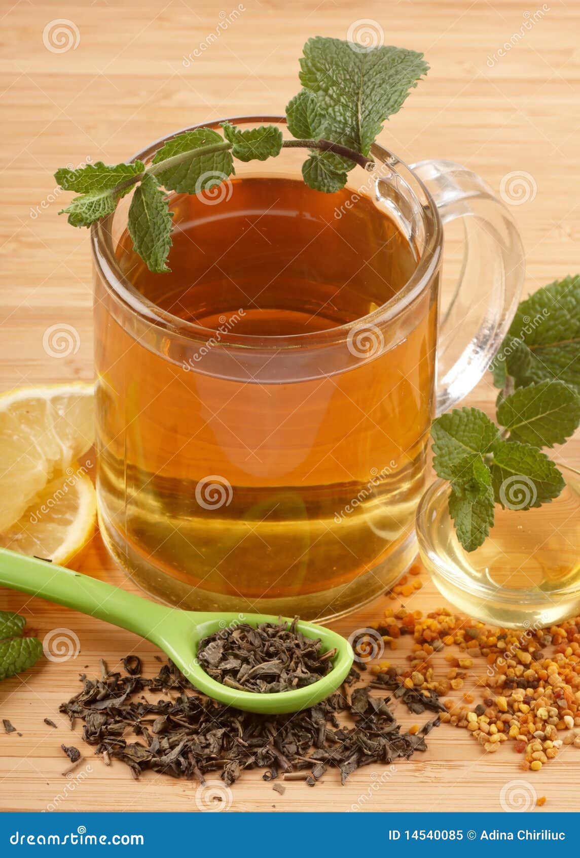 Mint tea stock image. Image of plant, diet, mint, lemon - 14540085