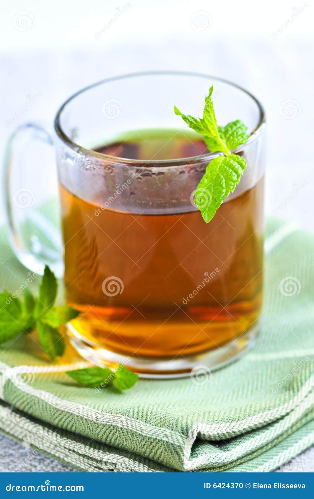 Mint tea stock photo. Image of teacup, aromatic, aromatherapy - 6424370