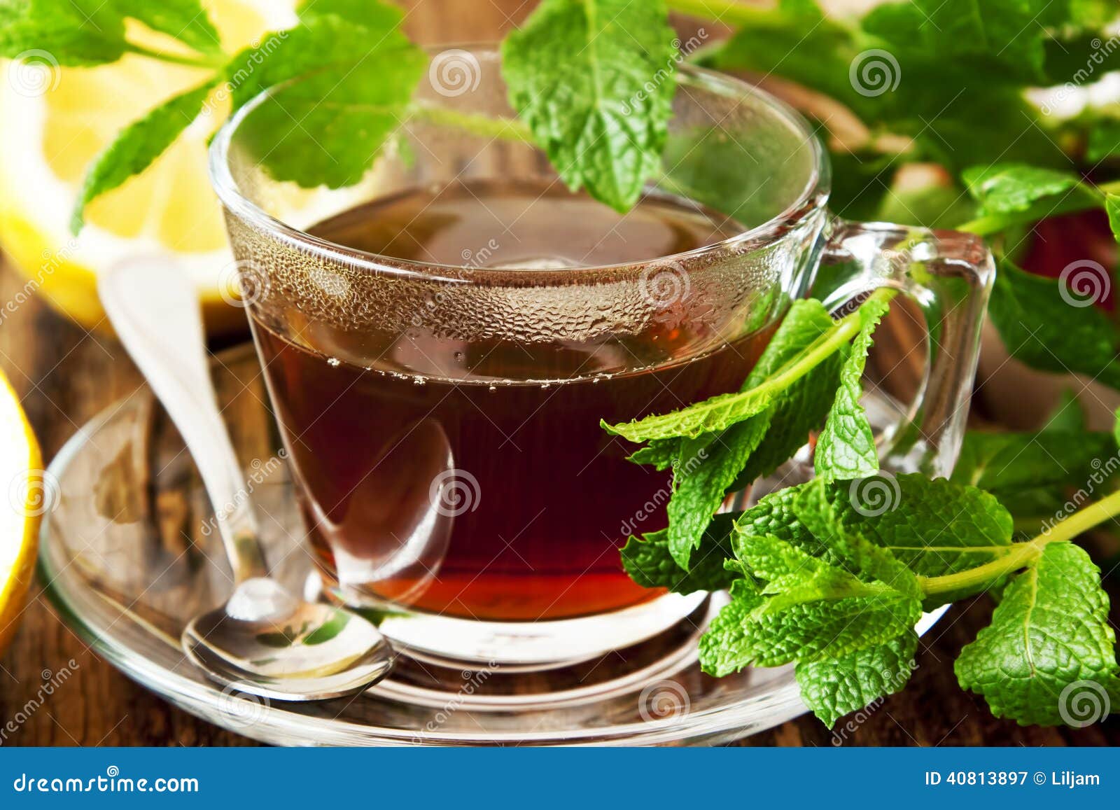 Mint Tea stock image. Image of leaf, herbal, light, nature - 40813897