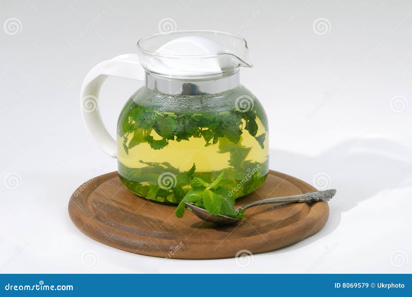 Mint tea in teapot stock image. Image of heat, healthy - 8069579
