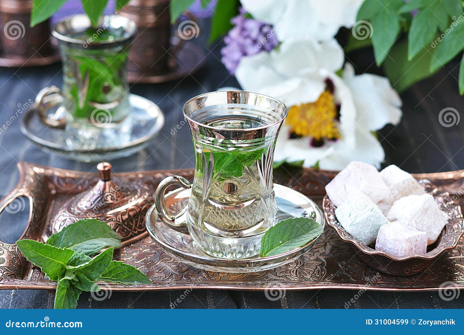 Mint tea. stock image. Image of morocco, mint, food, healthy - 31004599