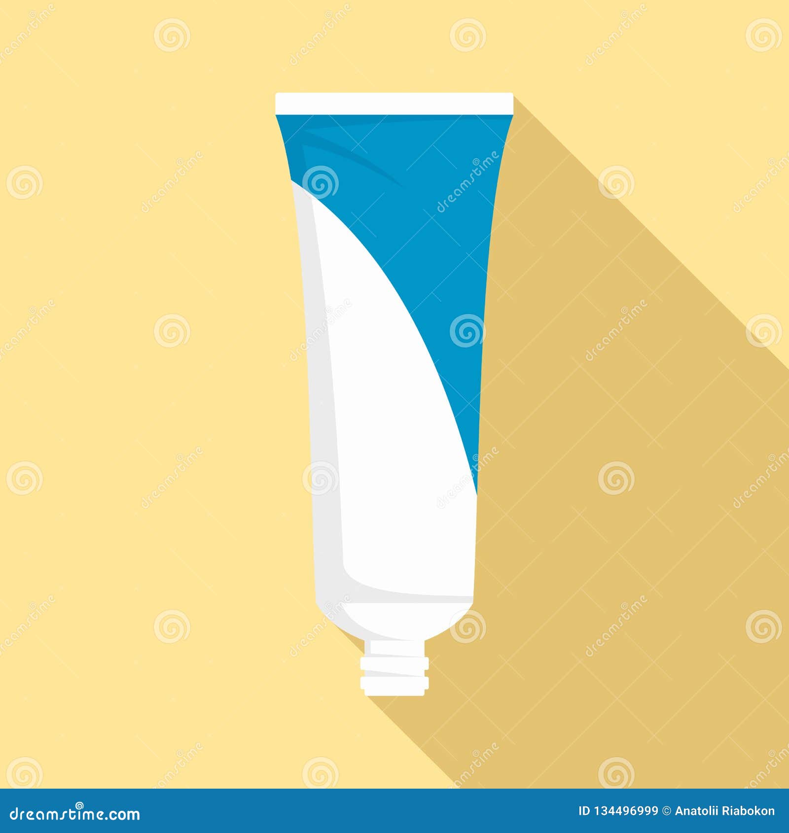 Mint Toothpaste Icon, Flat Style Stock Vector - Illustration of logo ...