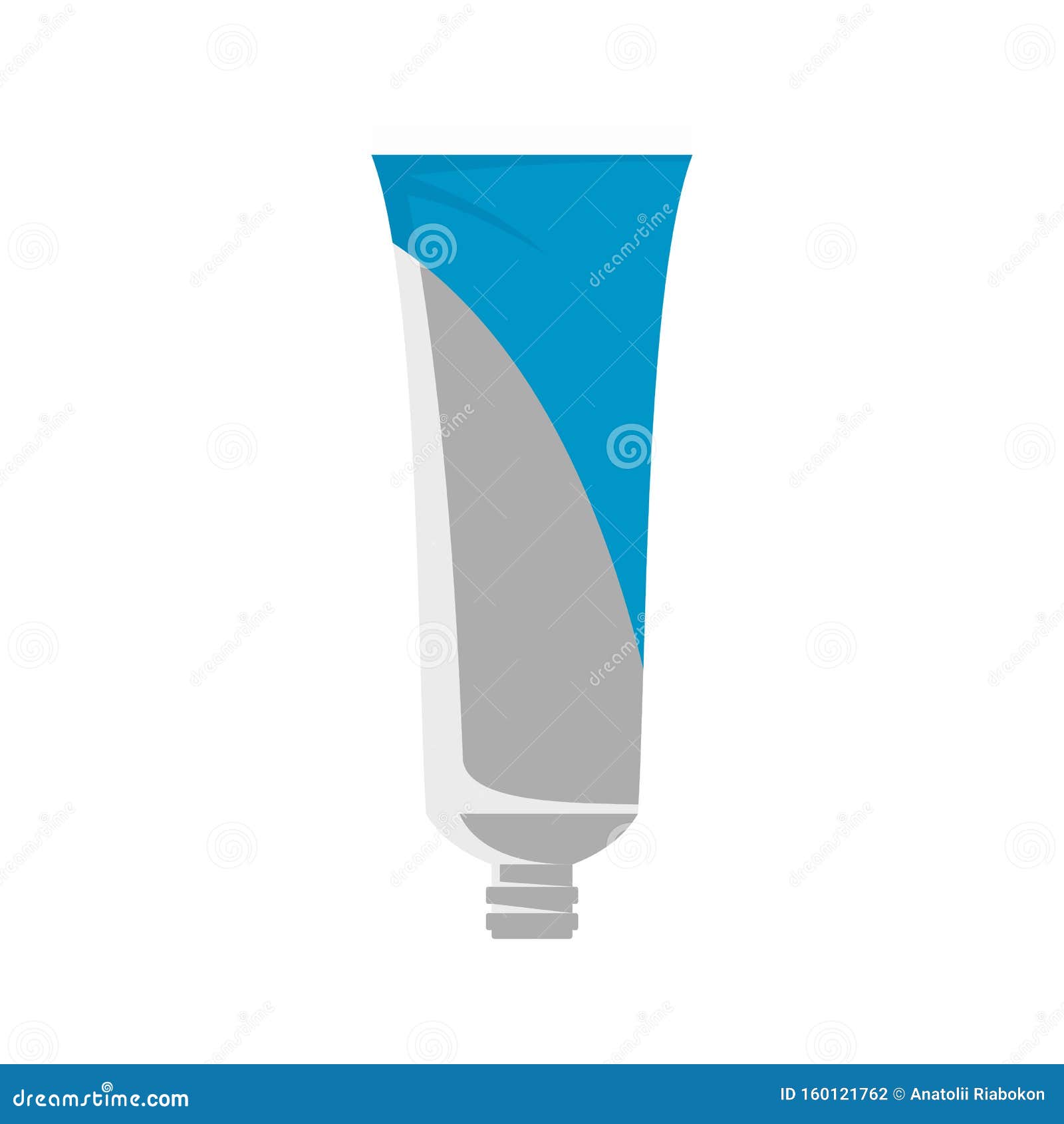 Mint Toothpaste Icon, Flat Style Stock Vector - Illustration of ...