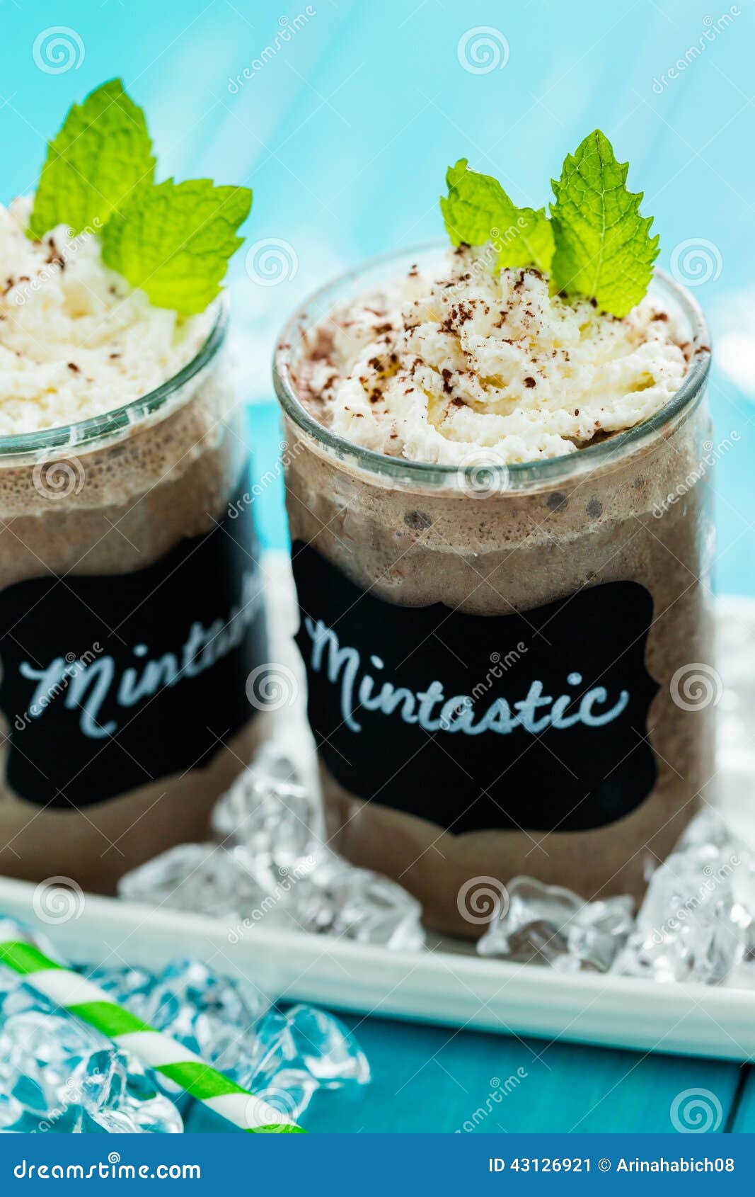 Mintastic cold drink stock image. Image of drinks, chocolate - 43126921