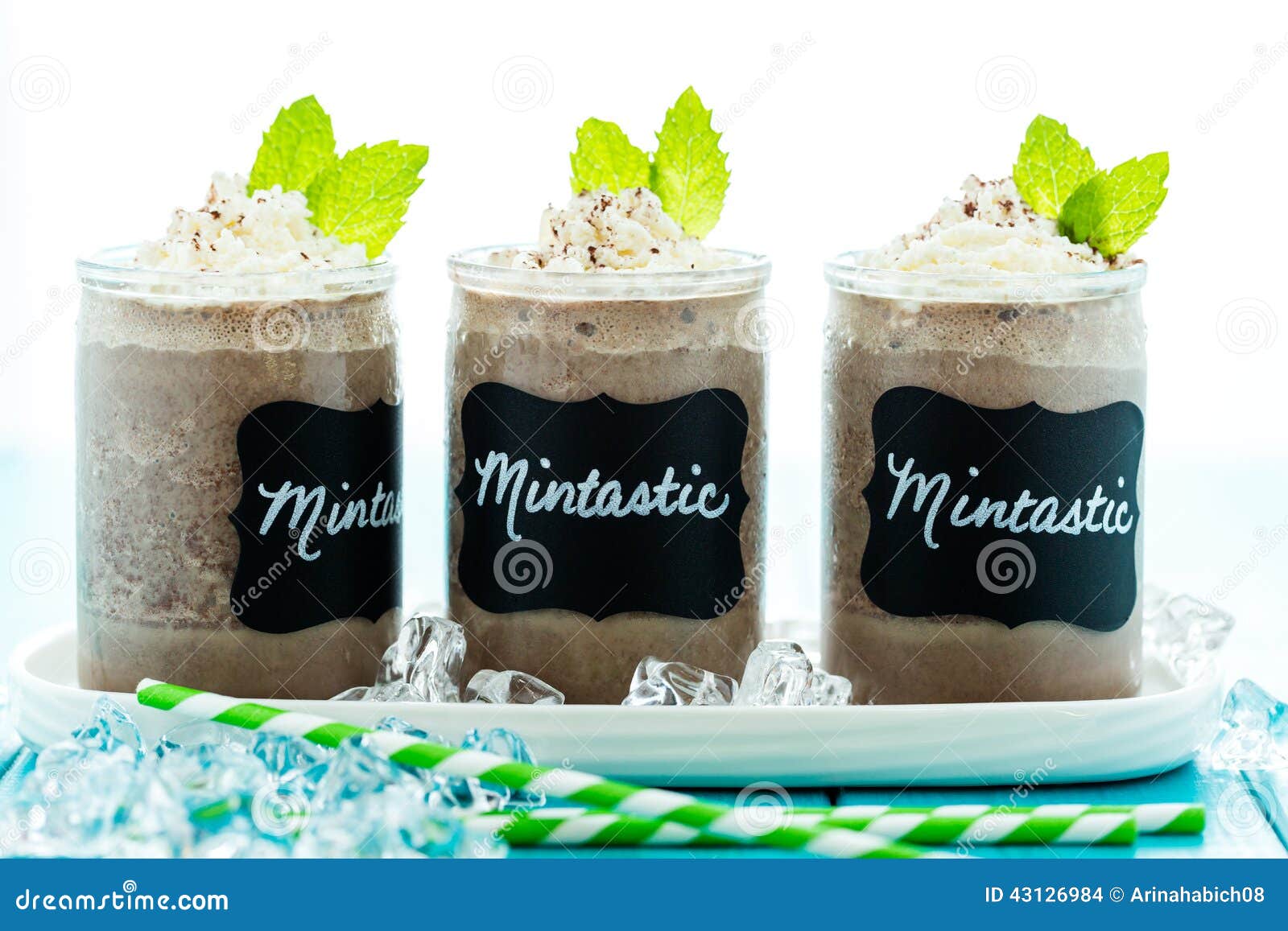 Mintastic cold drink stock photo. Image of glass, gourmet - 43126984