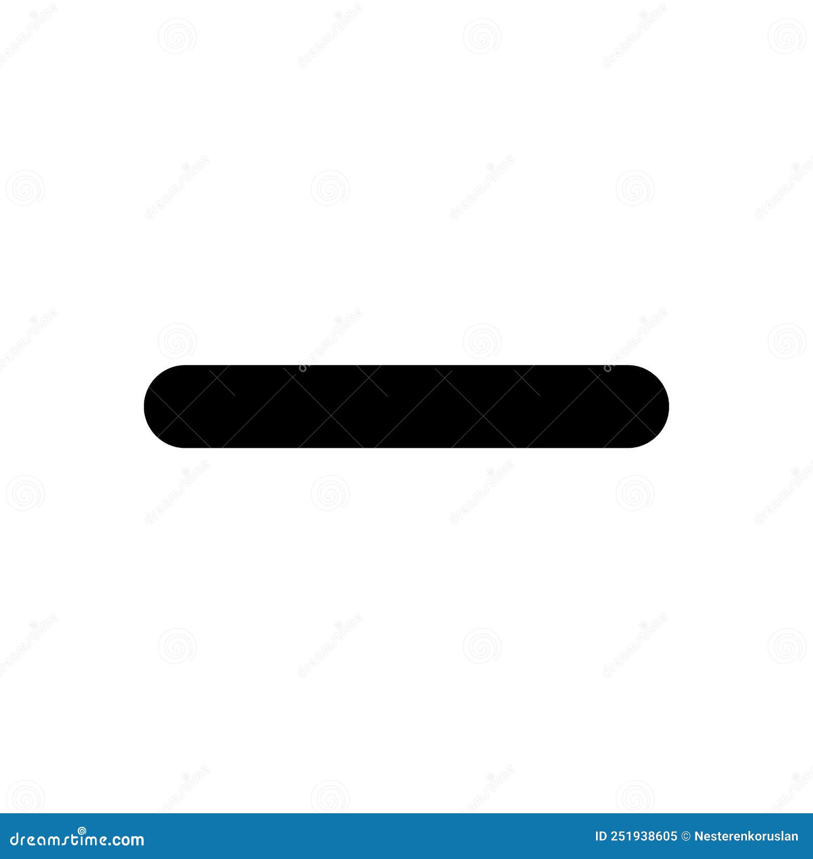 Minus black glyph ui icon stock vector. Illustration of vector - 251938605