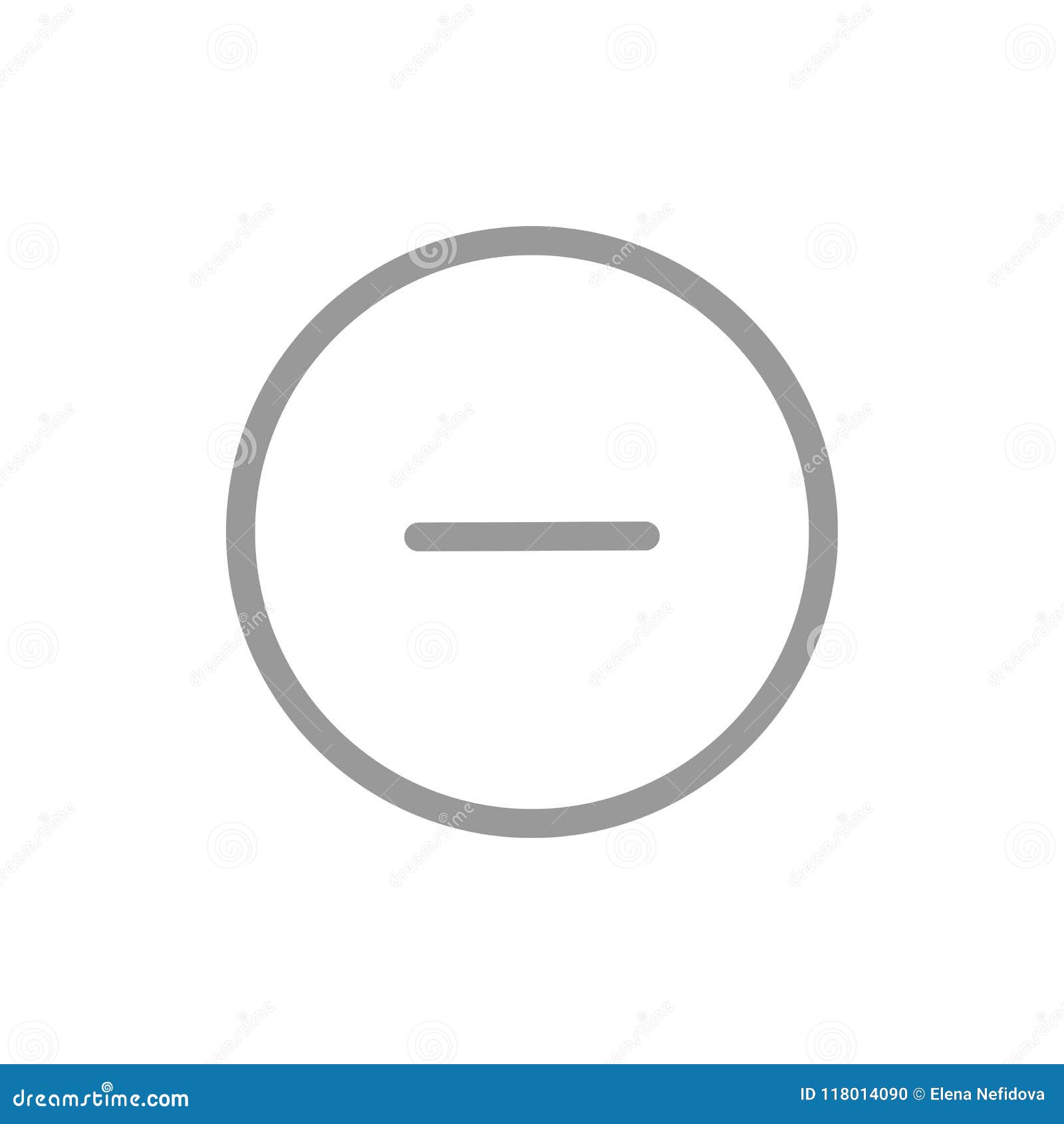 Minus button icon stock vector. Illustration of background - 118014090