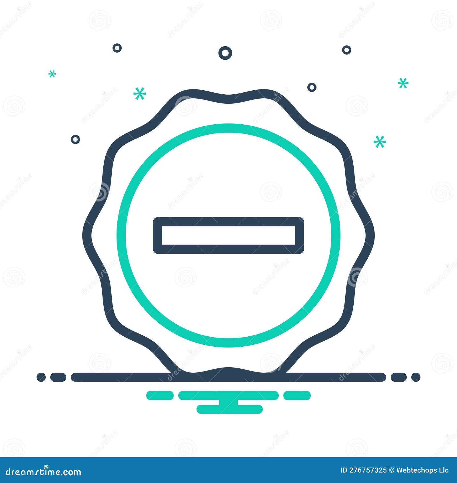 Mix Icon for Minus, less and Reduce Stock Vector - Illustration of ...