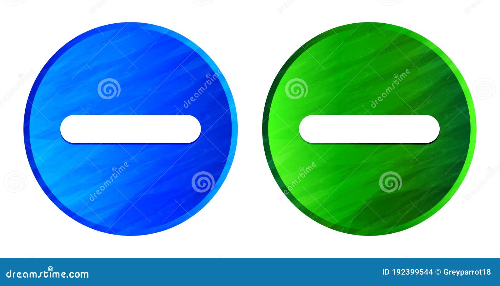 Minus Icon Grunge Texture Round Button Set Illustration Stock ...