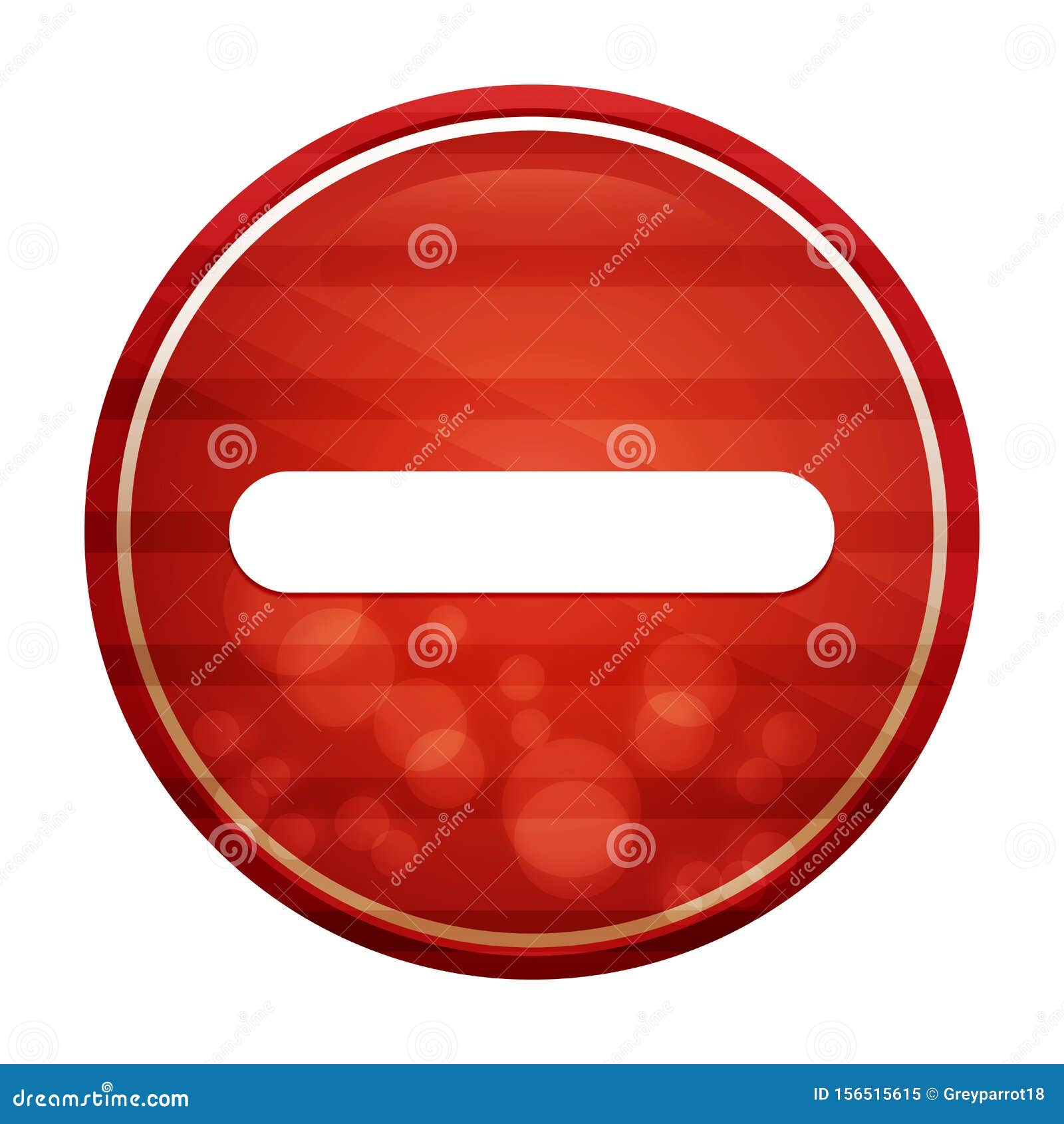 Minus Icon Realistic Diagonal Motion Red Round Button Illustration ...