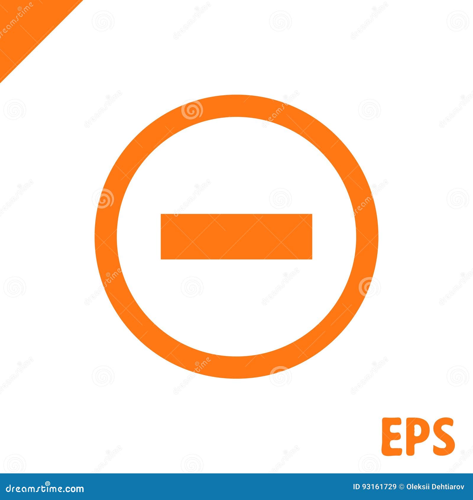 Minus Icon Stock Vector Illustration Flat Design Stock Vector ...