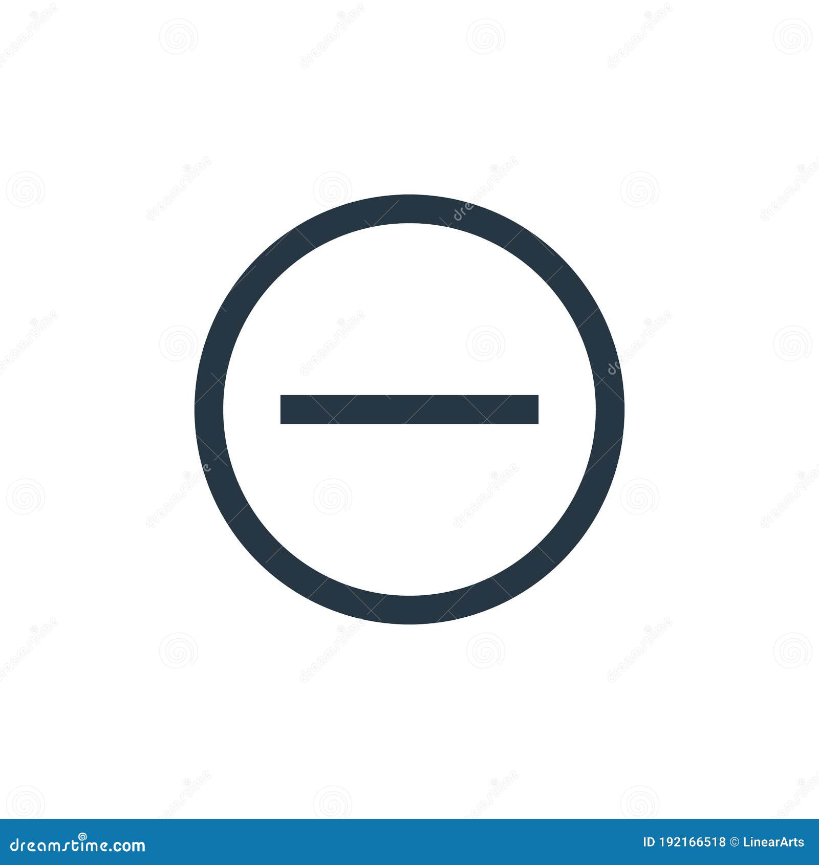 Minus Icon Vector from Basic Ui Concept. Thin Line Illustration of ...