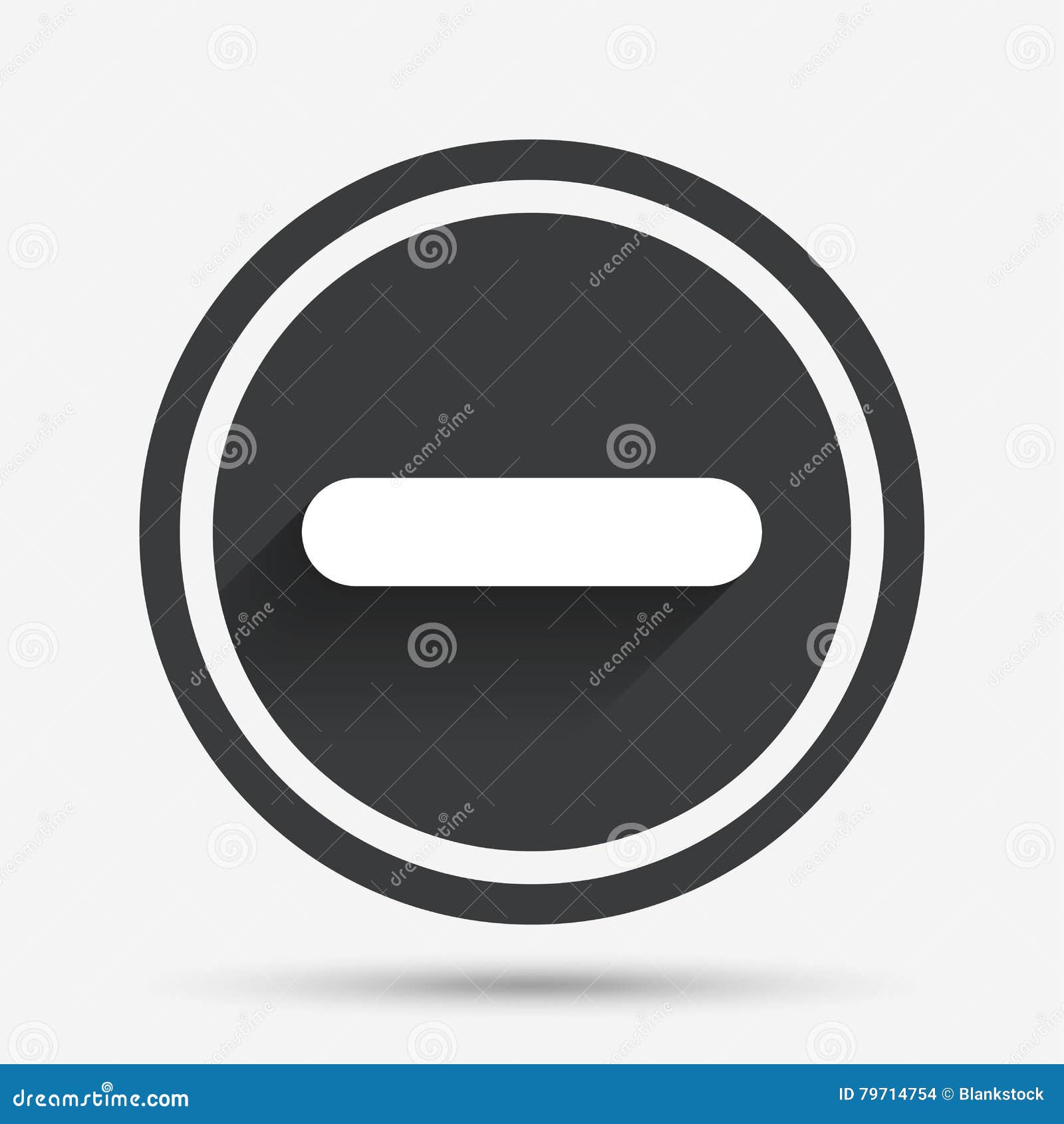 Minus Sign Icon. Negative Symbol Stock Vector - Illustration of label ...
