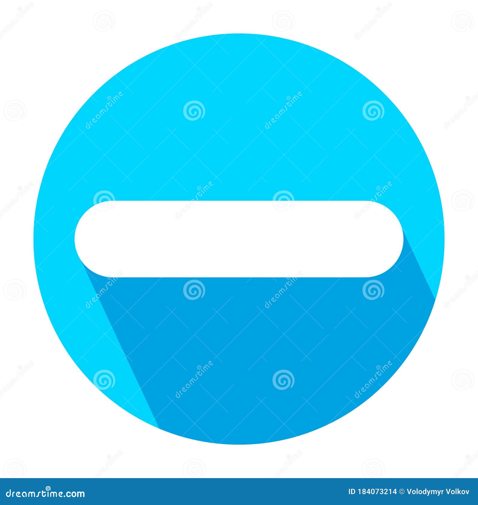 Minus Sign Icons, Flat Round Buttons. Vector EPS10 Stock Illustration ...