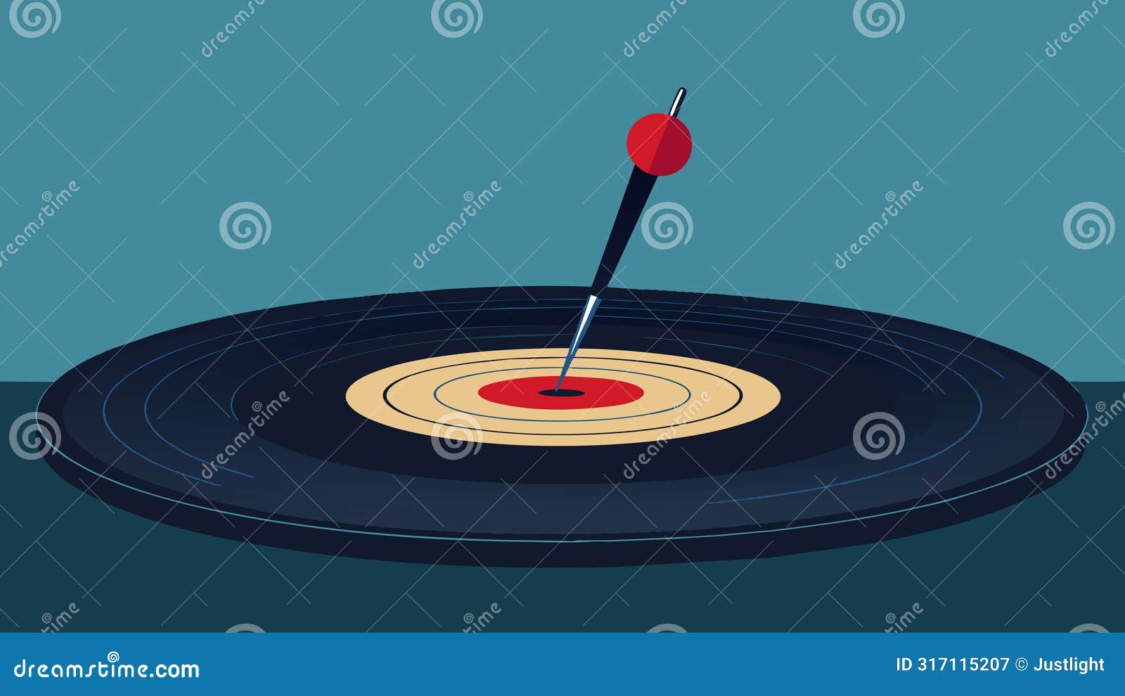 The Minuscule Point of a Record Needle As it Grazes Over the Raised ...