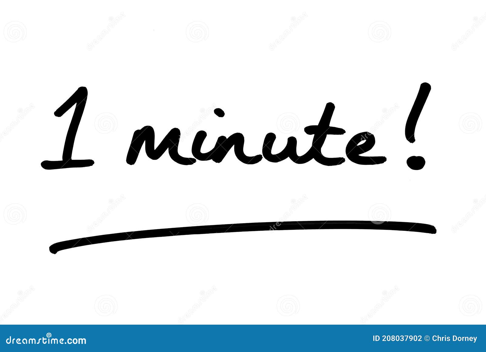 1 minute stock illustration. Illustration of stopwatch - 208037902