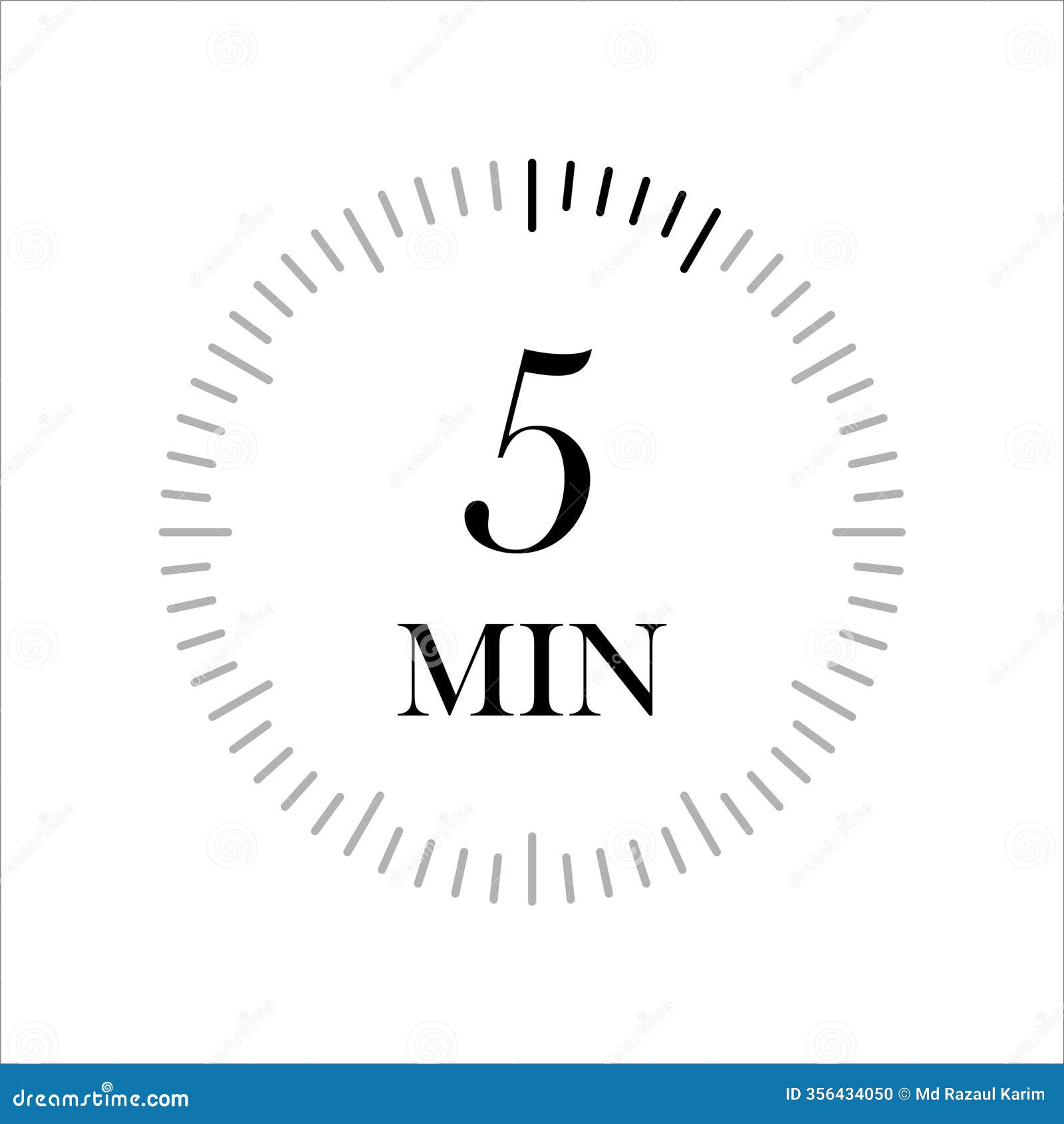 5-minute Timers Clocks, Timer 10 Min Icon. Stock Illustration ...