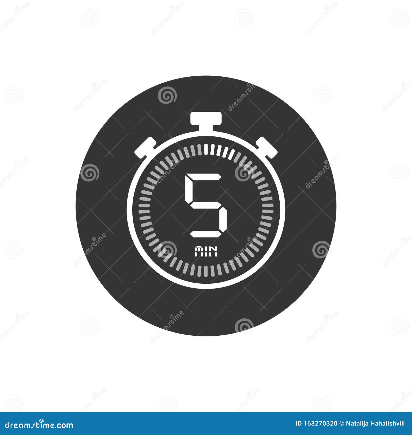 5 Minuten, Stoppuhr Vektor-Symbol, Digitaler Timer Uhr Und Uhr, Timer ... 5 Minuten, Stoppuhr Vektor-Symbol, Digitaler Timer Uhr Und Uhr, Timer ...