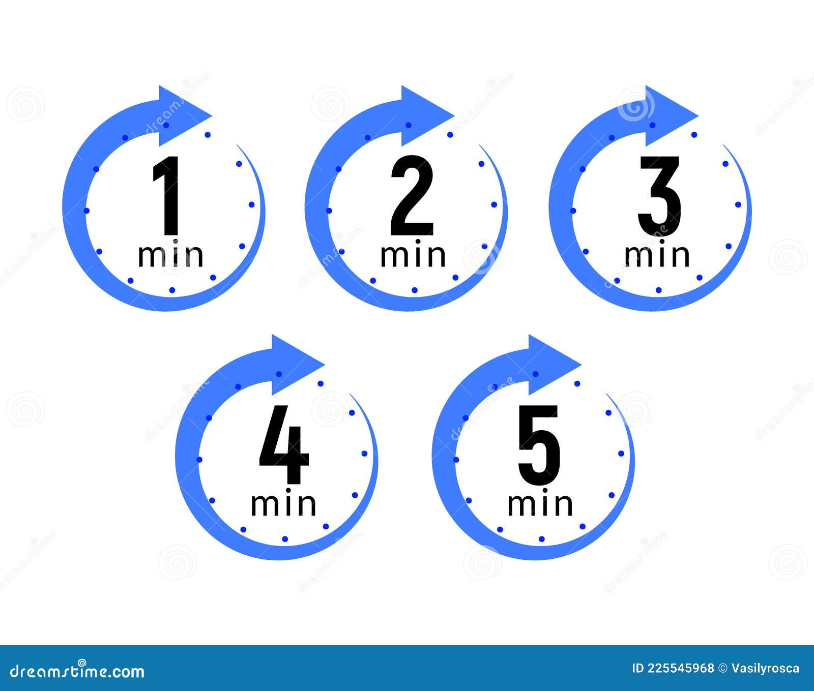 Minutes Clock Quick Number Icon. 1-5 Min Time Circle Icon Stock Vector ... Minutes Clock Quick Number Icon. 1-5 Min Time Circle Icon Stock Vector ...
