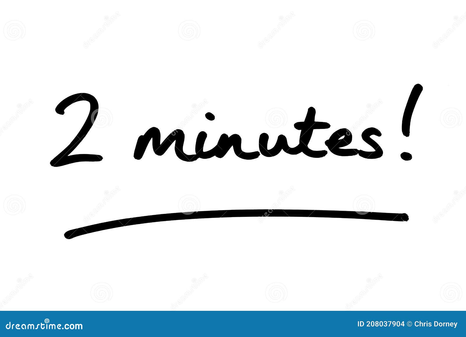 2 minutes stock illustration. Illustration of patient - 208037904