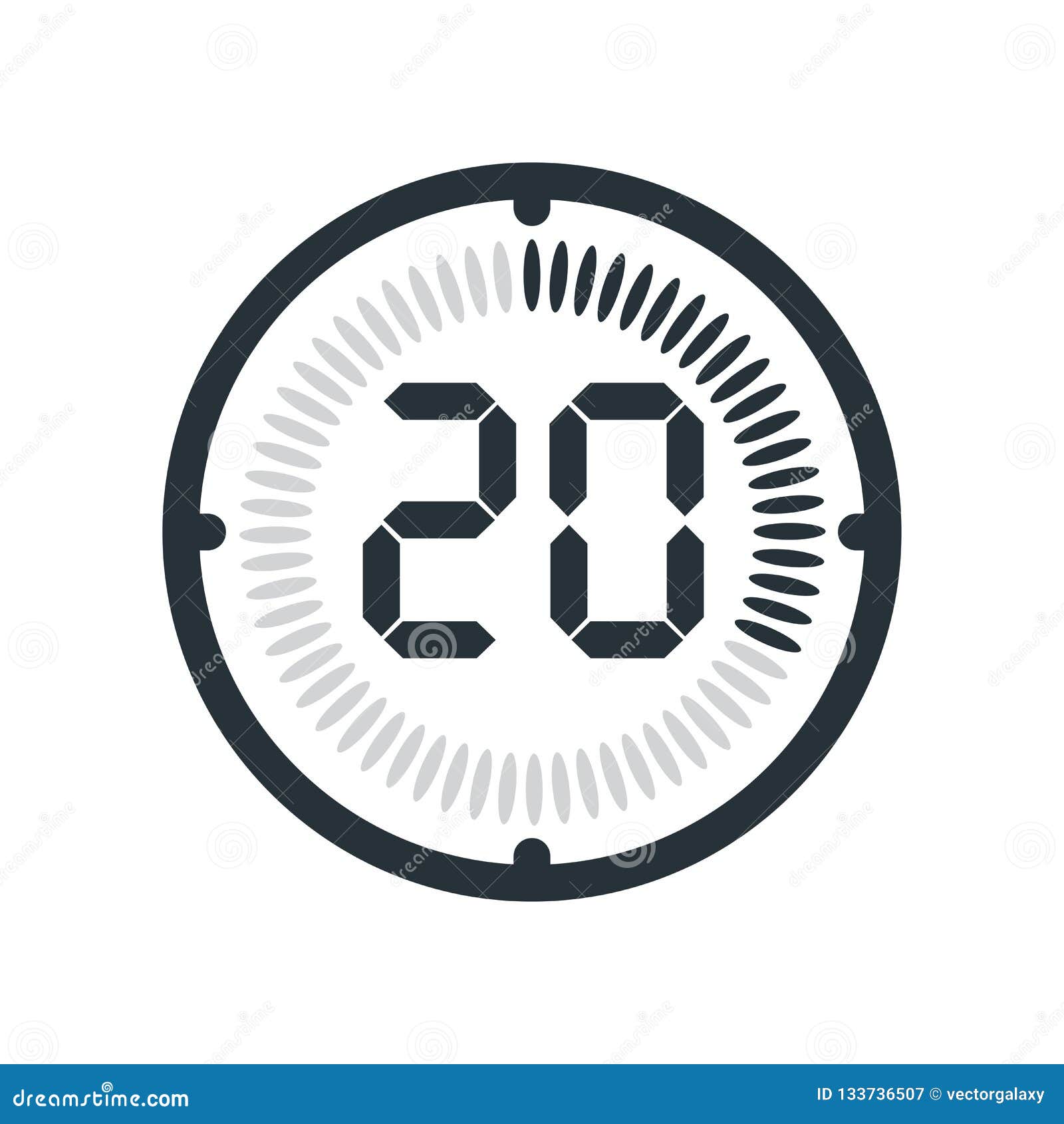Stopwatch Digital Countdown Timer With Minutes And Seconds Vector ... Stopwatch Digital Countdown Timer With Minutes And Seconds Vector ...