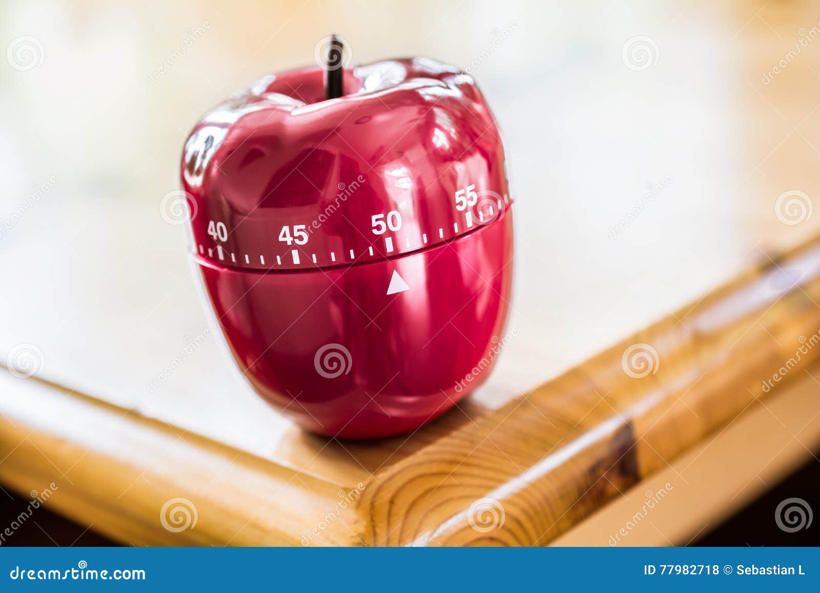10 Minutes - Red Kitchen Egg Timer On Cooktop Next To A Pot Stock Image ...