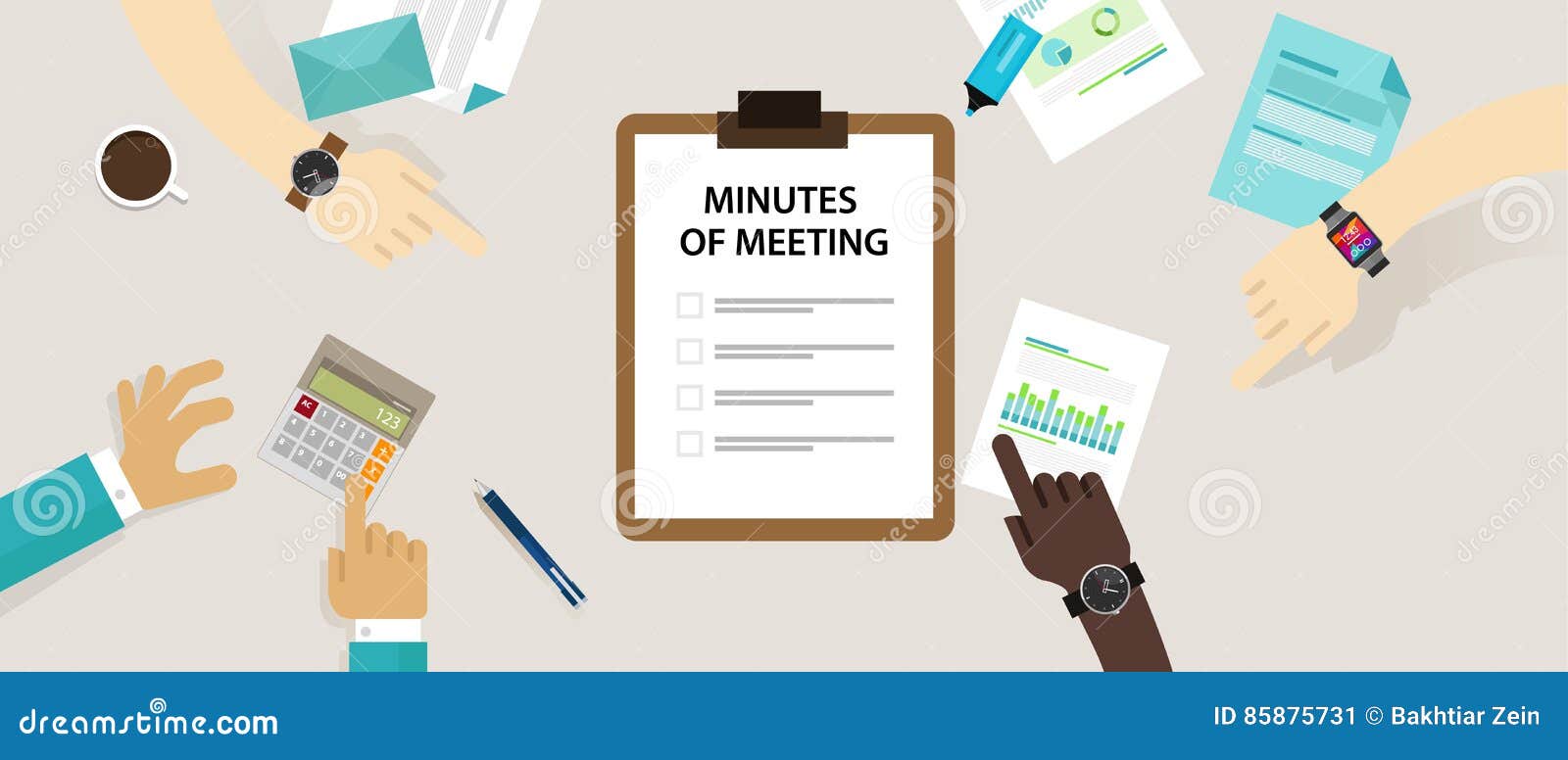 Minutes of Meeting Document Paper Write Pen about Summary of ...