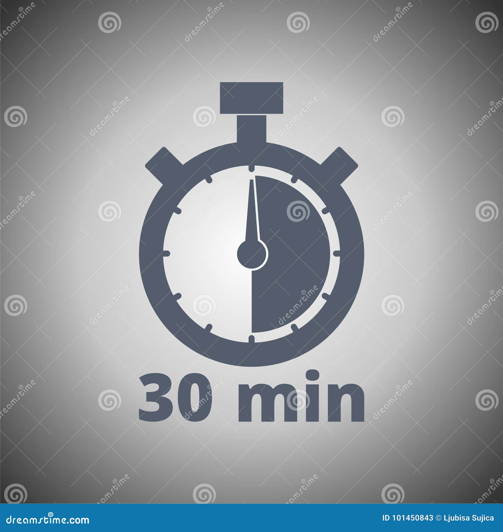 30 Minutes Stopwatch Symbol, Timer Icon Stock Illustration ... 30 Minutes Stopwatch Symbol, Timer Icon Stock Illustration ...