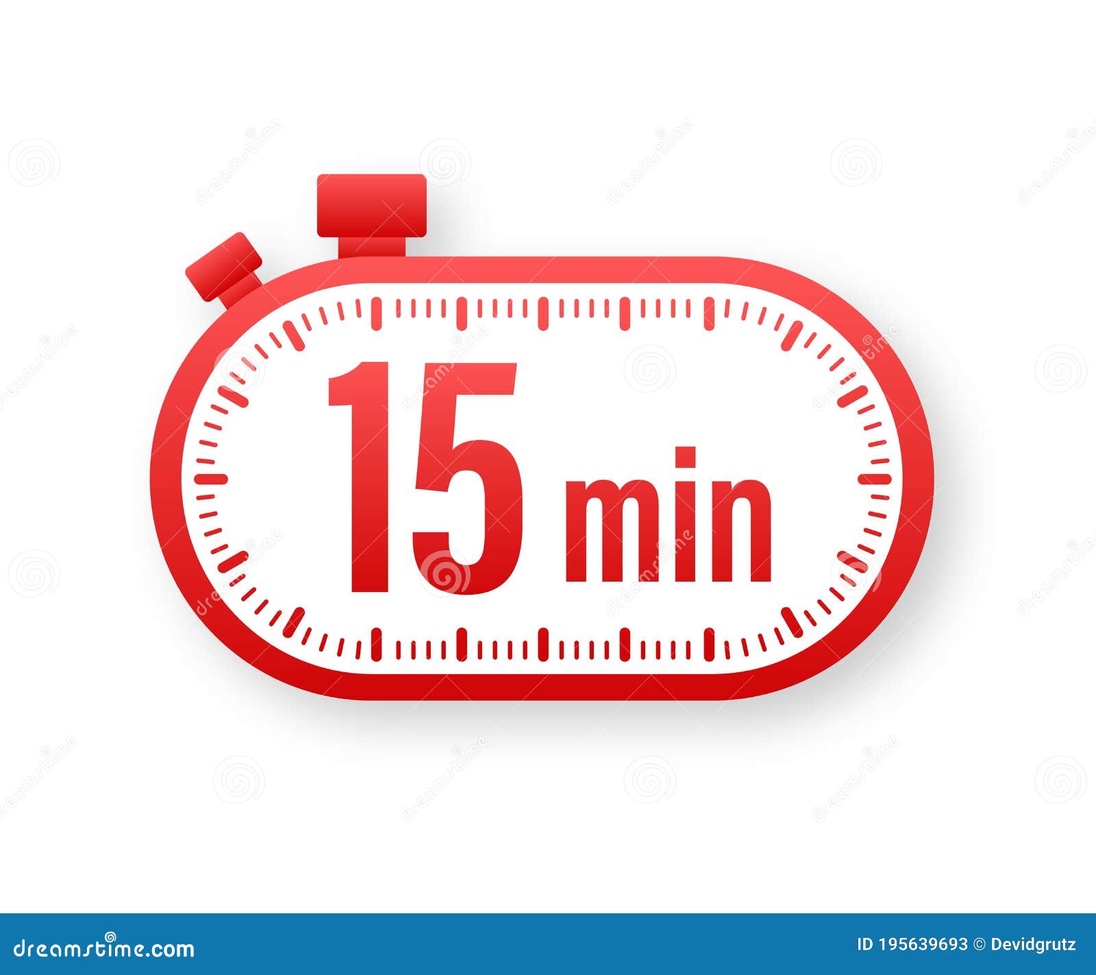 The 15 Minutes, Stopwatch Vector Icon. Stopwatch Icon in Flat Style ...