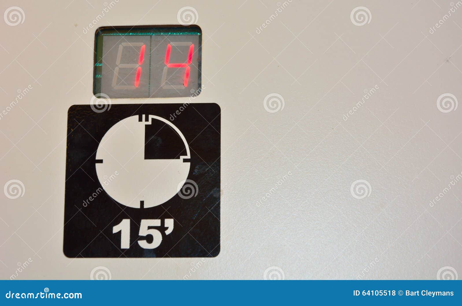 15 Minutes Warning Sign Concept on a Dirty Wall Stock Photo - Image of ...