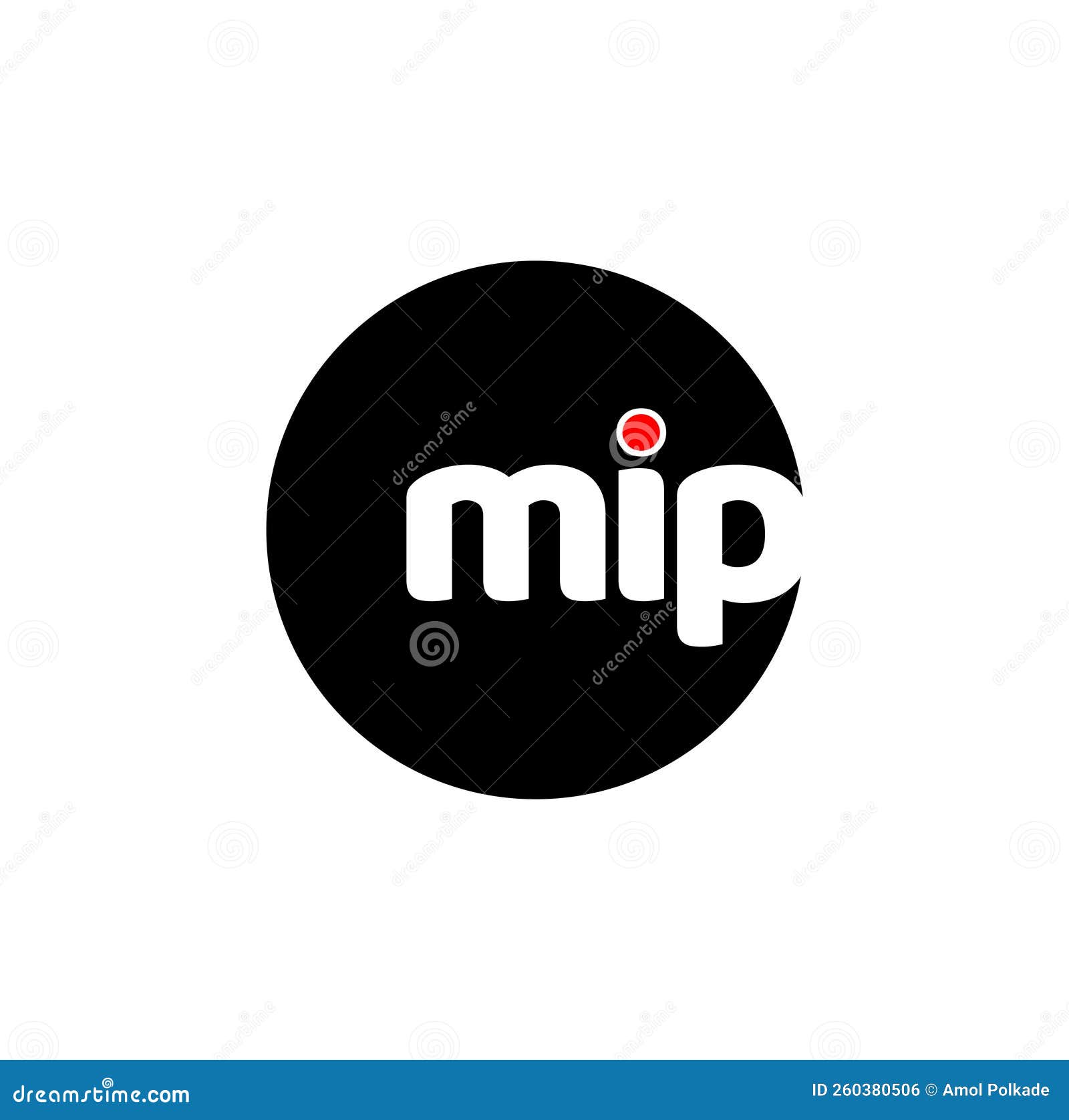 MIP Brand Name Initial Letters Icon. MIP Monogram Stock Vector ...