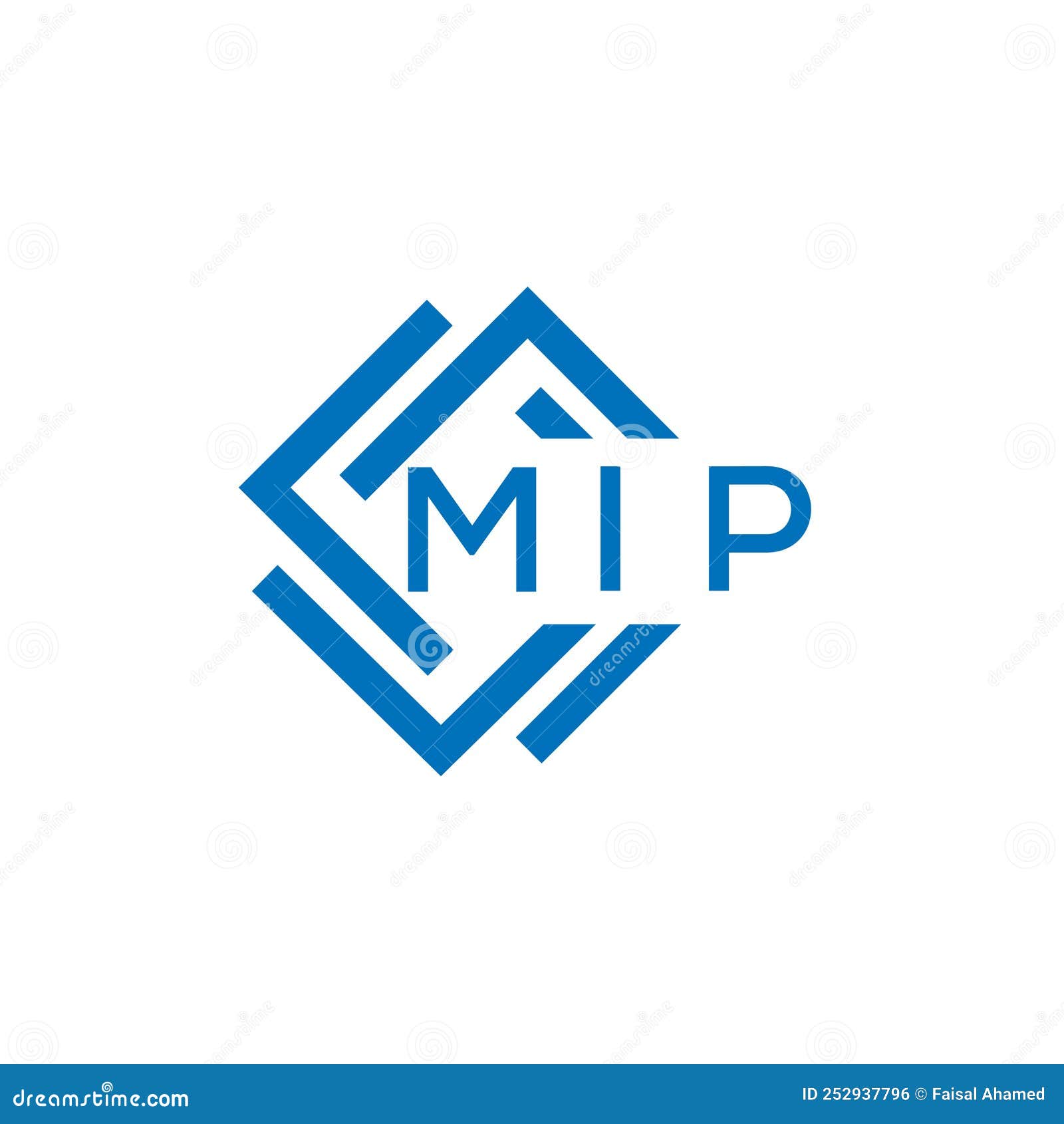 MIP Letter Logo Design on White Background. MIP Creative Circle Letter ...