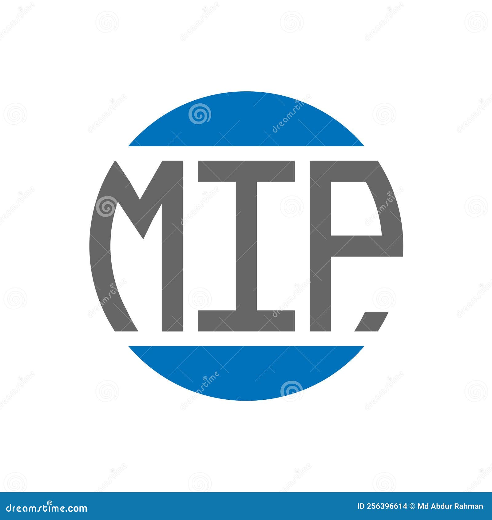 MIP Letter Logo Design On White Background. MIP Creative Initials ...