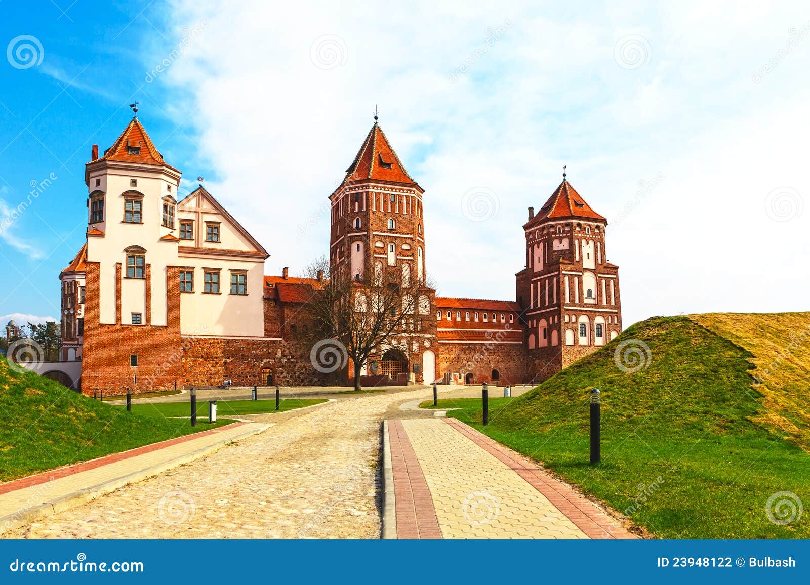 Mir Castle Complex stock photo. Image of brown, hard - 23948122