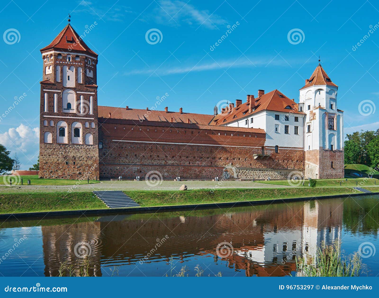 Mir Castle Complex. Belarus. Stock Image - Image of grodno, region ...