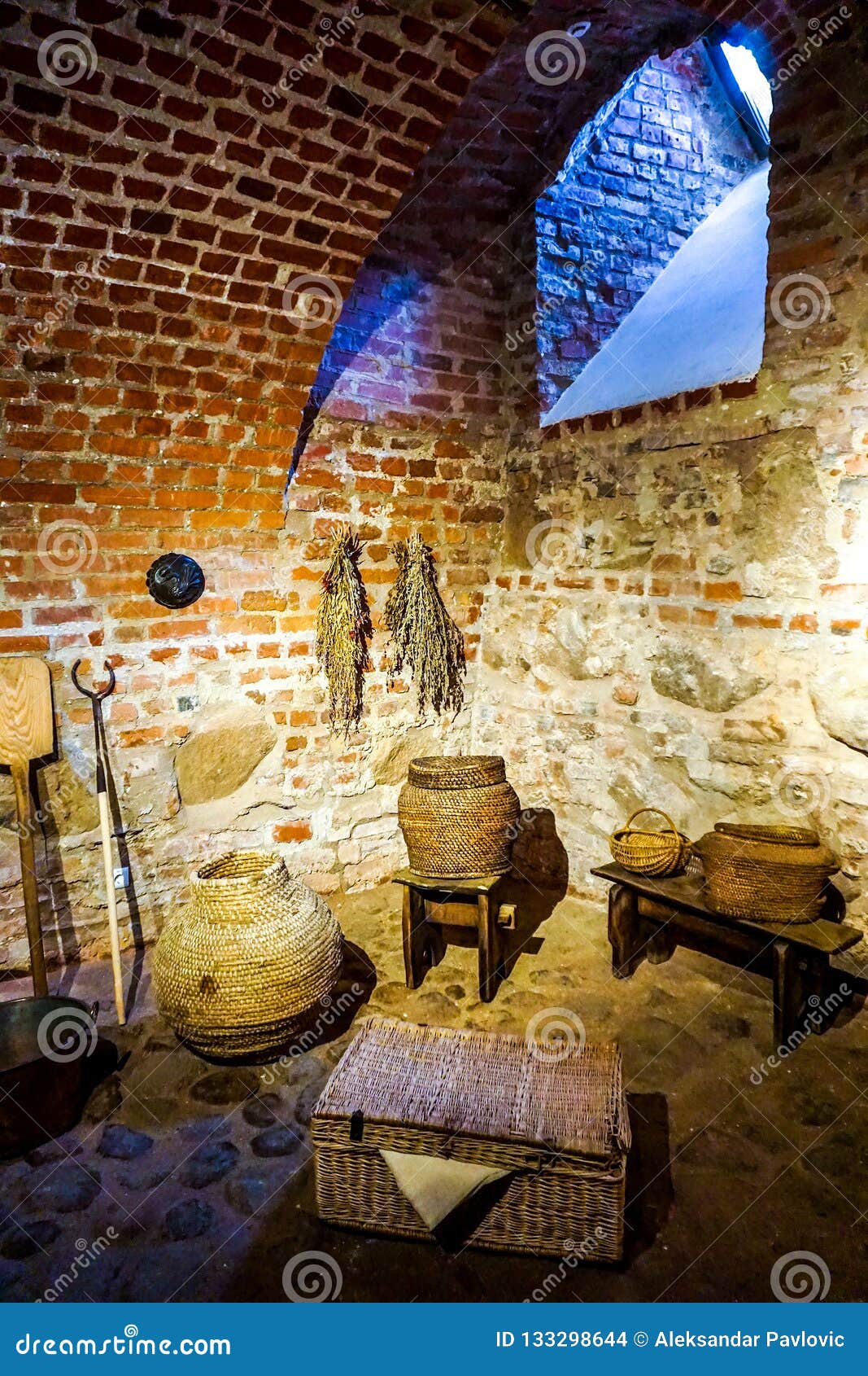 Mir Castle Complex Cellar stock photo. Image of jars - 133298644