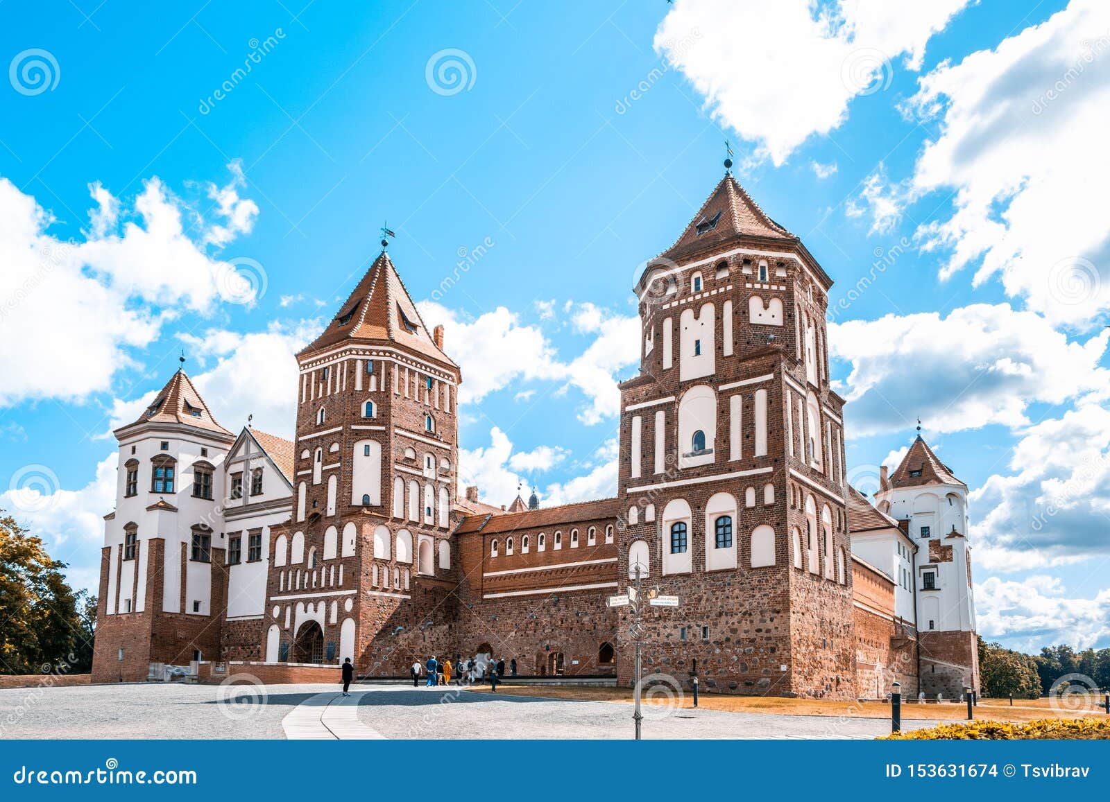 Mir Castle Complex in the Small Town Mir. Stock Photo - Image of ...