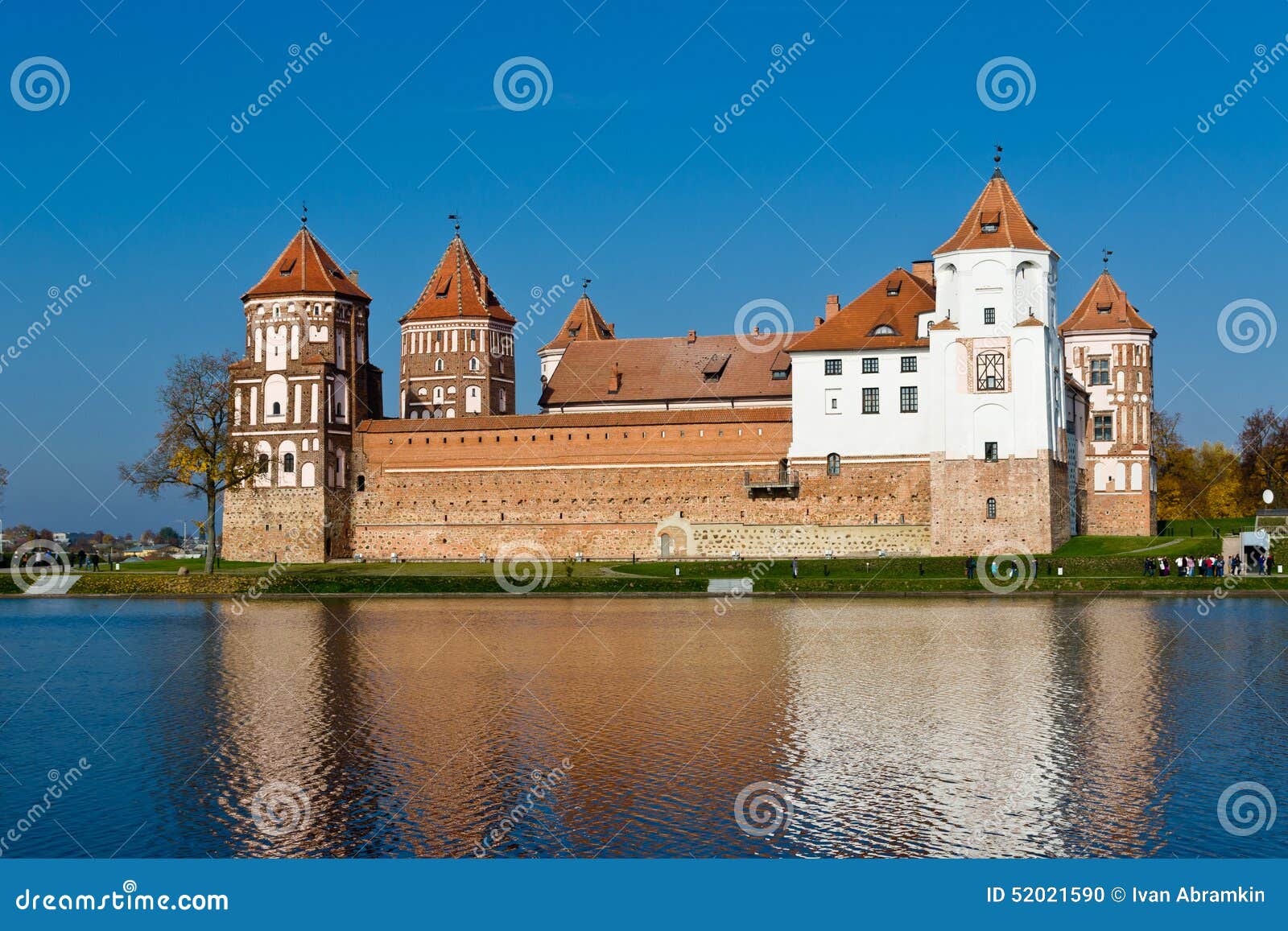 The Mir Castle stock photo. Image of landmark, famous - 52021590