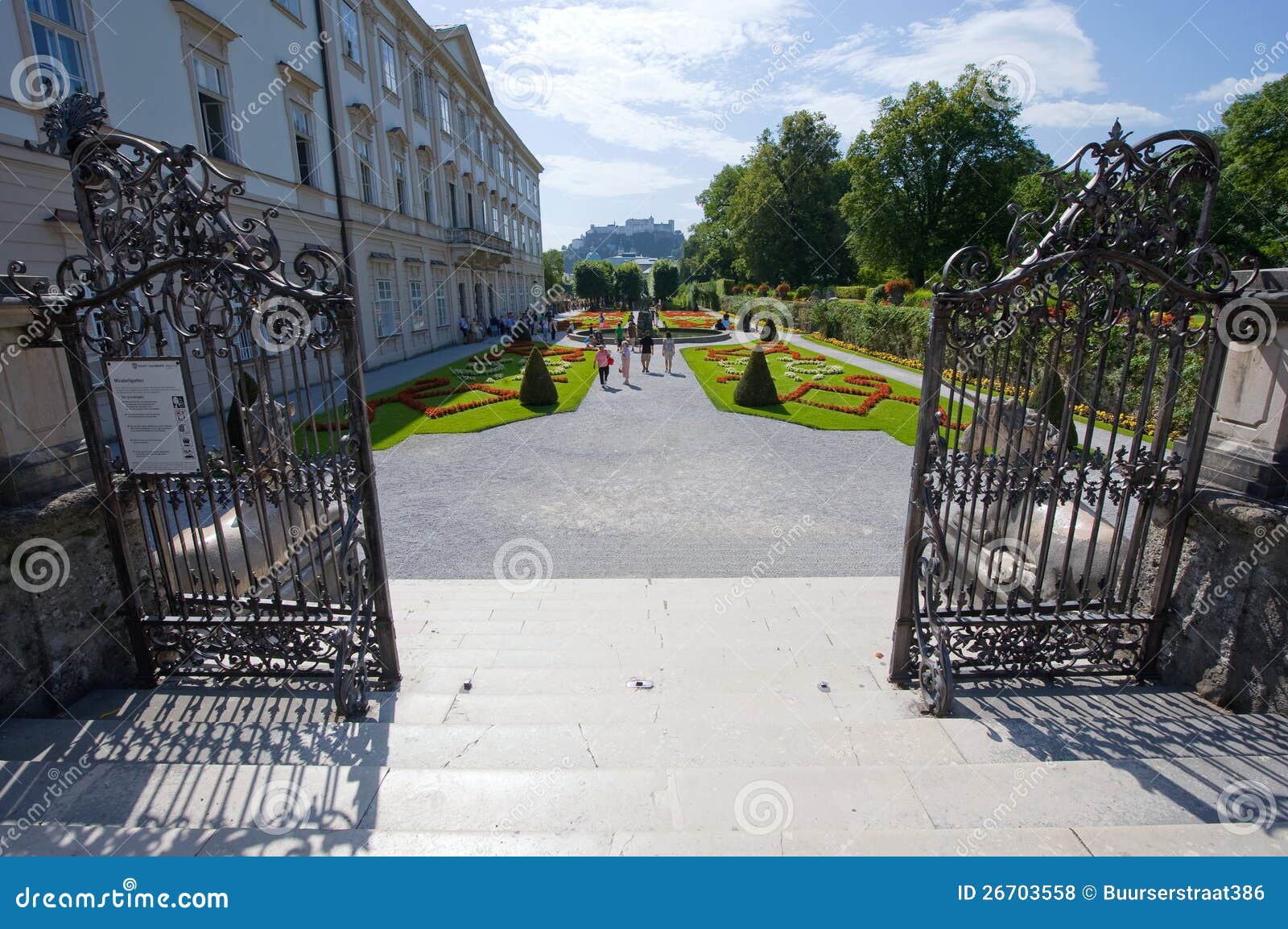 Mirabell gardens stock photo. Image of stairs, landscape - 26703558