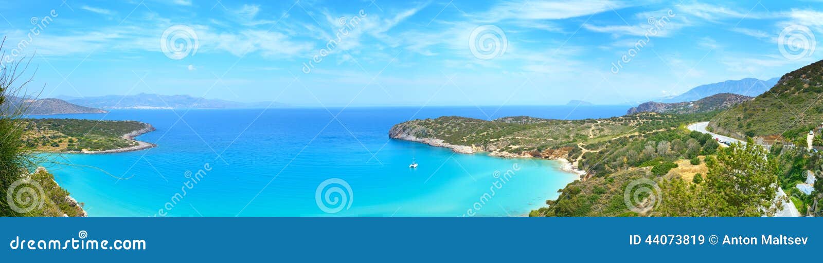 Mirabello Bay Crete, Greece Stock Image - Image of panorama, europa ...