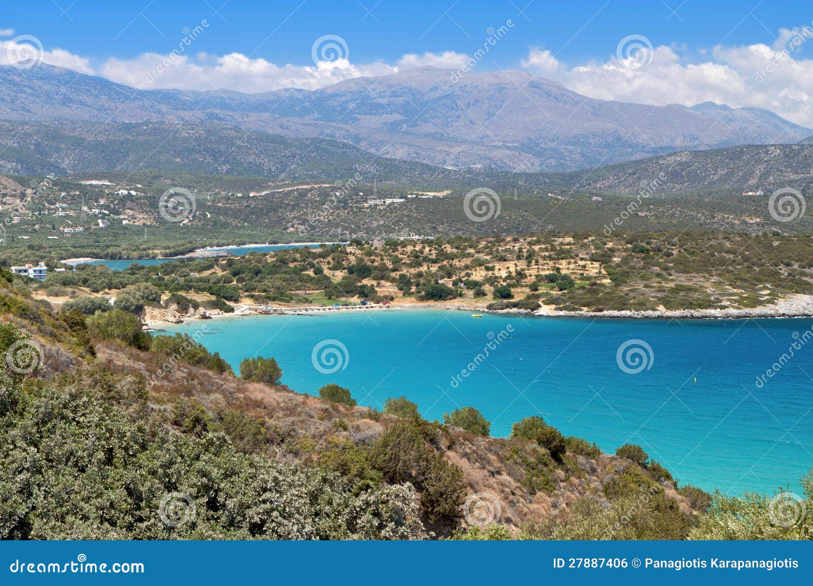 Mirabello Bay, Crete Island, Greece Stock Photo - Image of aegean ...