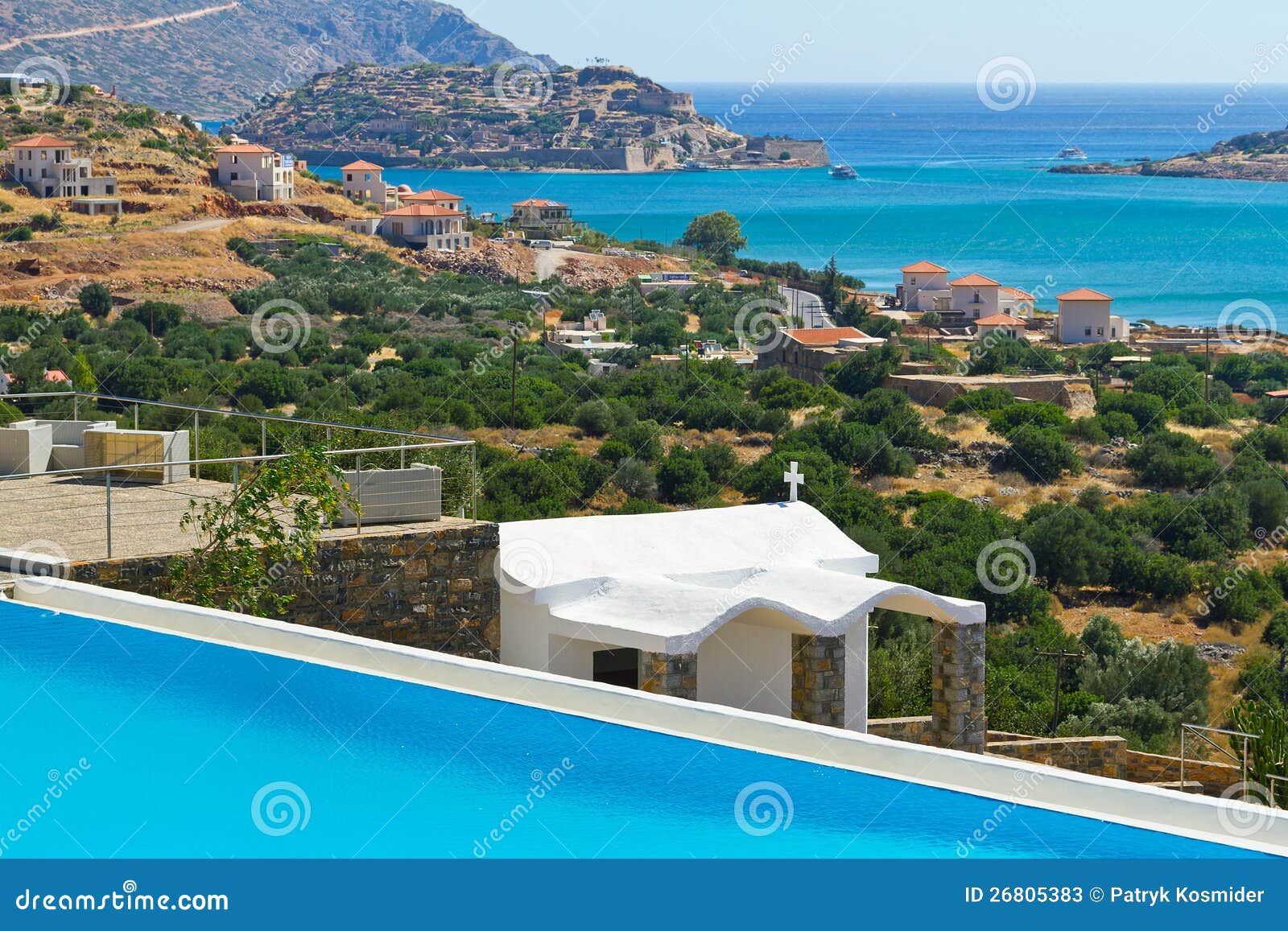 Mirabello Bay with View on Crete Stock Image - Image of nautical, greek ...