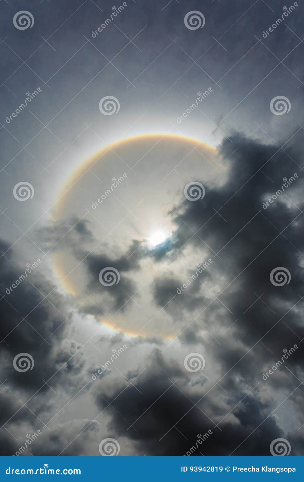 Miracle Circle Circles Around the Sun in the Afternoon in Thailand ...